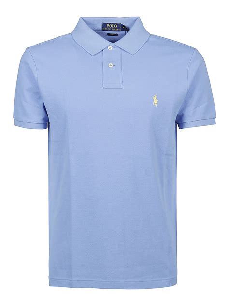Polo Ralph Lauren Light Blue Cotton Polo Shirt Modesens