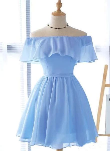 Light Blue Knee Length Dress Dresses Images 2022