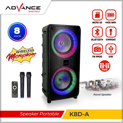 【ready Stock】advance K8d A Speaker Meeting Bluetooth Salon Aktif 8 Inch