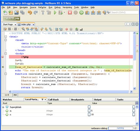 debugging php with netbeans