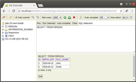 java spring boot jpa hibernate h2 database initialization