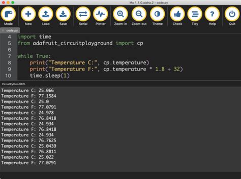 temperature circuitpython made easy on circuit playground express and