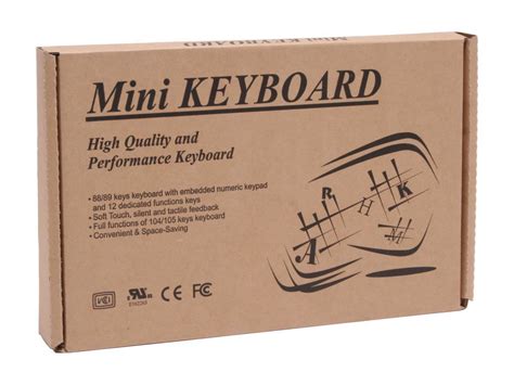 Solidtek Kb 595bp Black Ps 2 Wired Mini Keyboard Newegg Ca