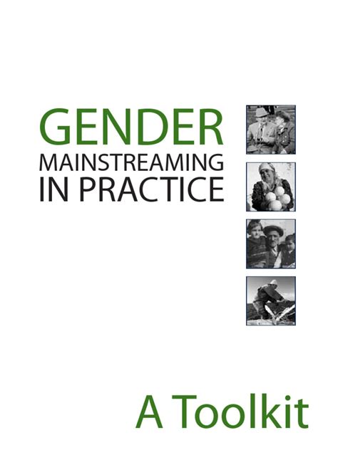 gender mainstreaming in practice a toolkit gender mainstreaming