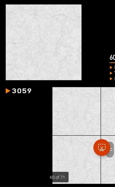 Gaps Digital 600x600mm White Body Porcelain Tiles Thickness 8 10 Mm