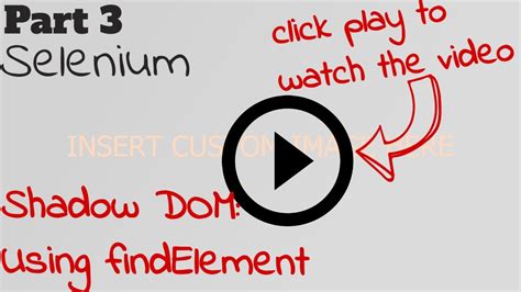 part 3 locate shadow dom using selenium findelement video 182