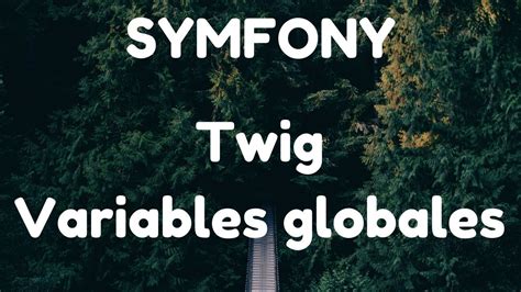 symfony 4 injecter une variable twig dans toutes nos pages youtube