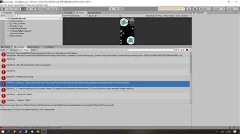 unity build to android failed because file is in use help discuss