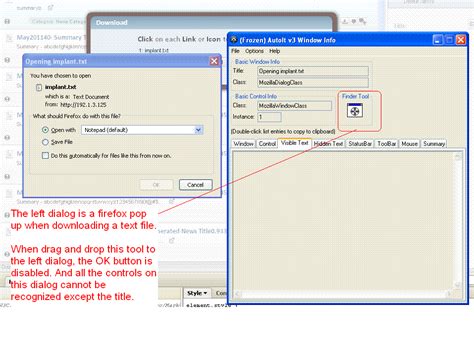 autoit window info cannot see controls on firefox download dialog