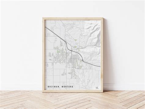 Bozeman Montana Map Bozeman Map Bozeman Belgrade Montana Manhattan