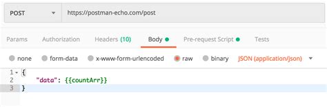 how to pass the array value inside body of post request · issue 4082