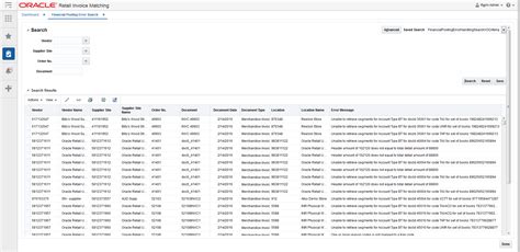 financial posting error handling