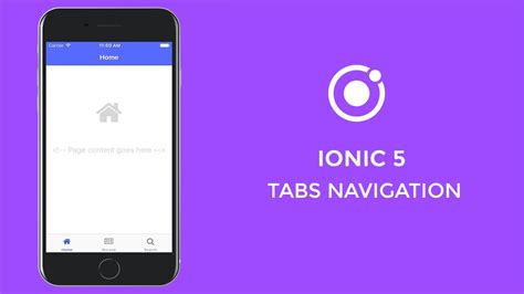 ionic 5 tabs navigation youtube