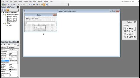 how to close excel form in vba youtube