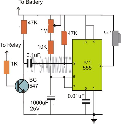 Simple 555 Timer Circuit Diagram