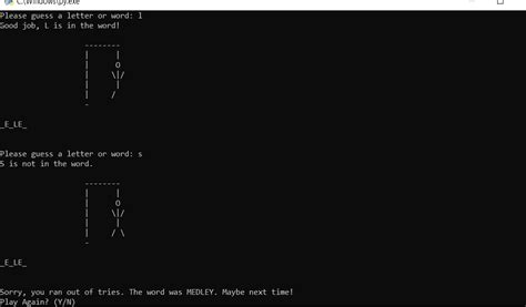 simple hangman game in python with source code source code and projects