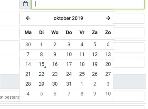 javascript bootstrap datepicker inside table cell not showing