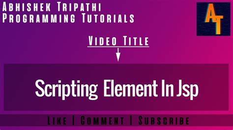 scripting elements in jsp part 4 jsp script element jsp elements