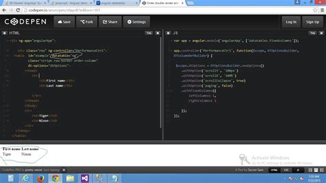 javascript angular datatables fixed columns undefined is