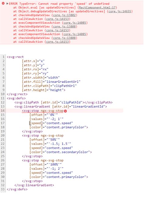 angular 5 x error typeerror cannot read property speed of