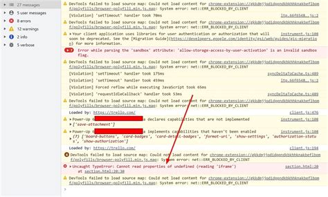powerup with card back section receiving error uncaught typeerror