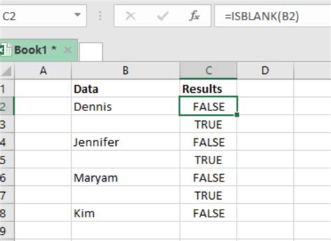 excel formula how to use the excel isblank function