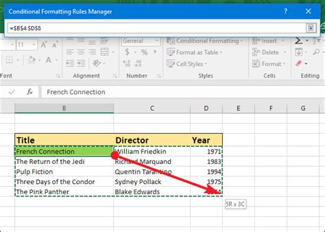 how to highlight a row in excel using conditional formatting excel