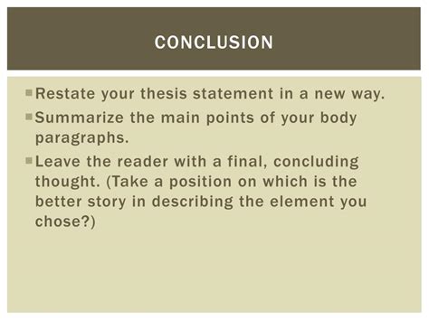 How To Restate Your Thesis Statement Thesis Title Ideas For College