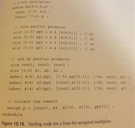 solved modify figure 10 16 verilog code for a 4 bit