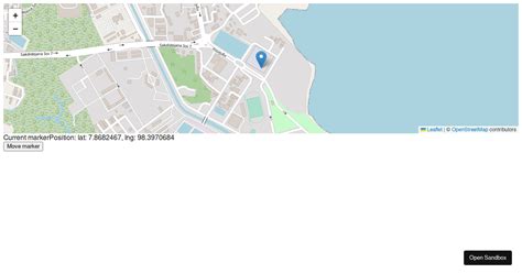 react leaflet map with marker forked codesandbox