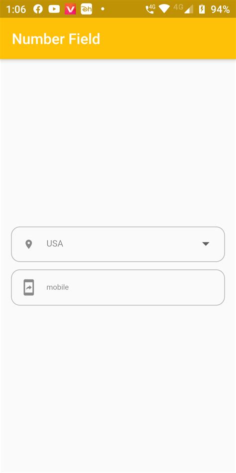 how to create number field with dropdown field in flutter