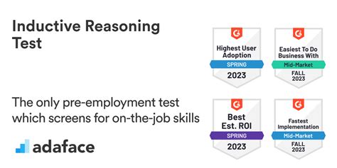 Inductive Reasoning Test Candidate Screening Assessment Adaface