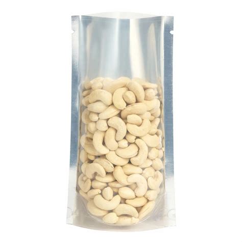 Plain Glossy Clear Silver Stand Up Pouch Heat Sealed At Rs 1 62 Piece