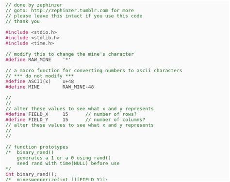 minesweeper 2d array static memory allocation codepad