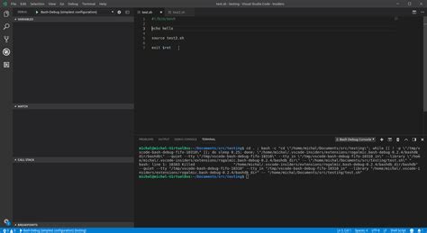 vscode bash debug bash shell debugger extension for vscode based on
