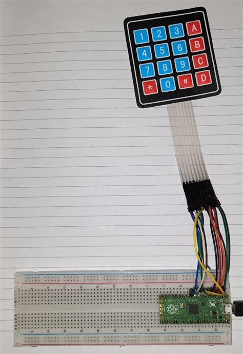 use matrix keypad with raspberry pi pico to get user codes input