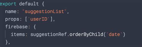 javascript using vuefire how do i order my list by date