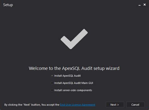 installing apexsql audit
