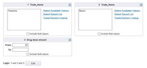use logical and set operators