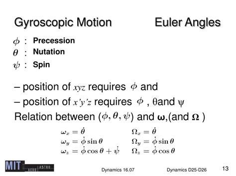 Ppt Lectures D25 D26 3d Rigid Body Dynamics Powerpoint Presentation