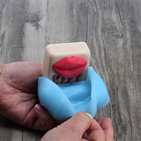 Silicone Molds Kiss Sex Red Lips Shape Craft Art Silicone Soap Molds