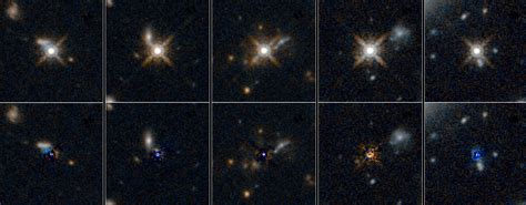 nasa s hubble sees the teenage years of quasars hubble space