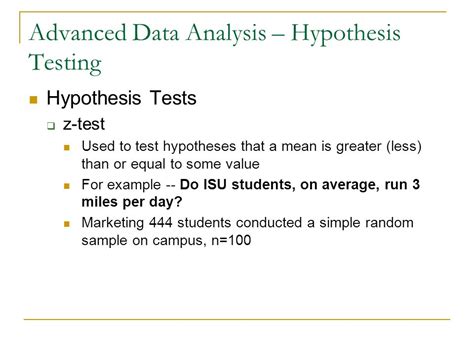 Examples Of Hypothesis In Data