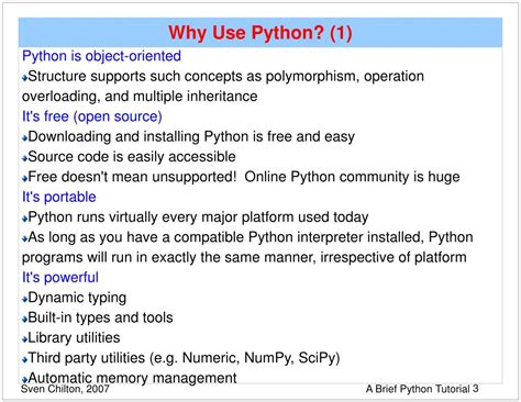 ppt a brief python tutorial powerpoint presentation free download