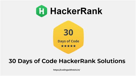 hackerrank day hello world days of code solution coding with nick hot