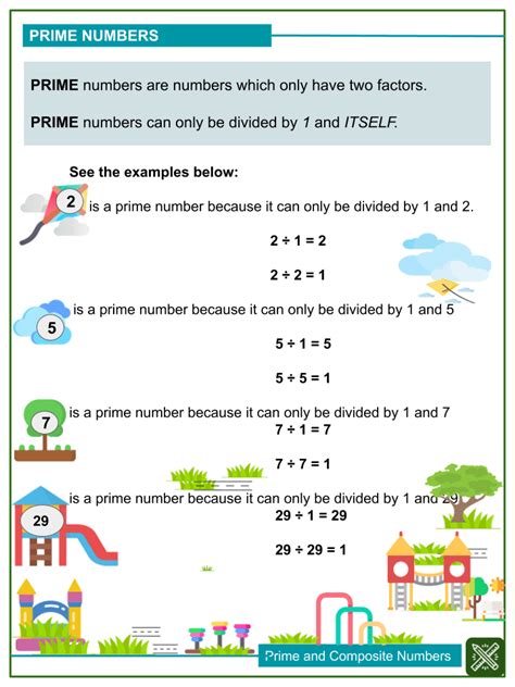 prime and composite numbers 4th grade math worksheets