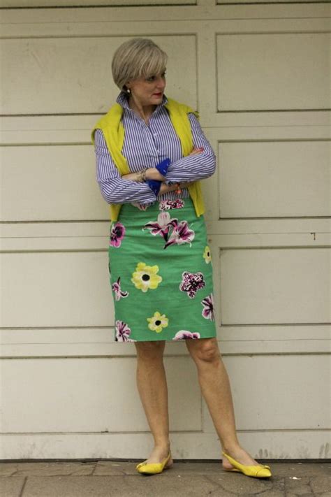 Trends Come And Go But True Style Is Ageless Pattern Mix Skirt By