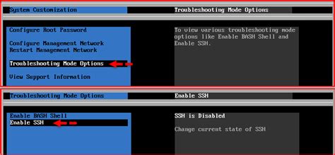 enable or disable ssh on vmware vcenter server appliance