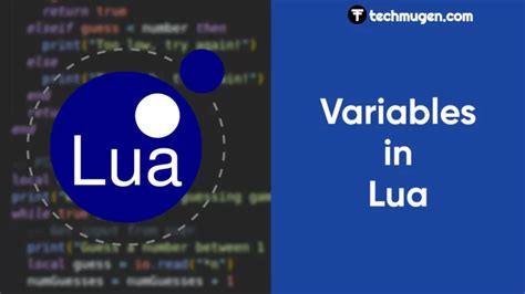 lua tutorial 5 how to use variables in lua techmugen