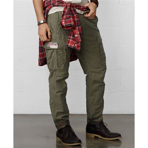 Lyst Denim And Supply Ralph Lauren Zip Pocket Cargo Pant In Green For Men